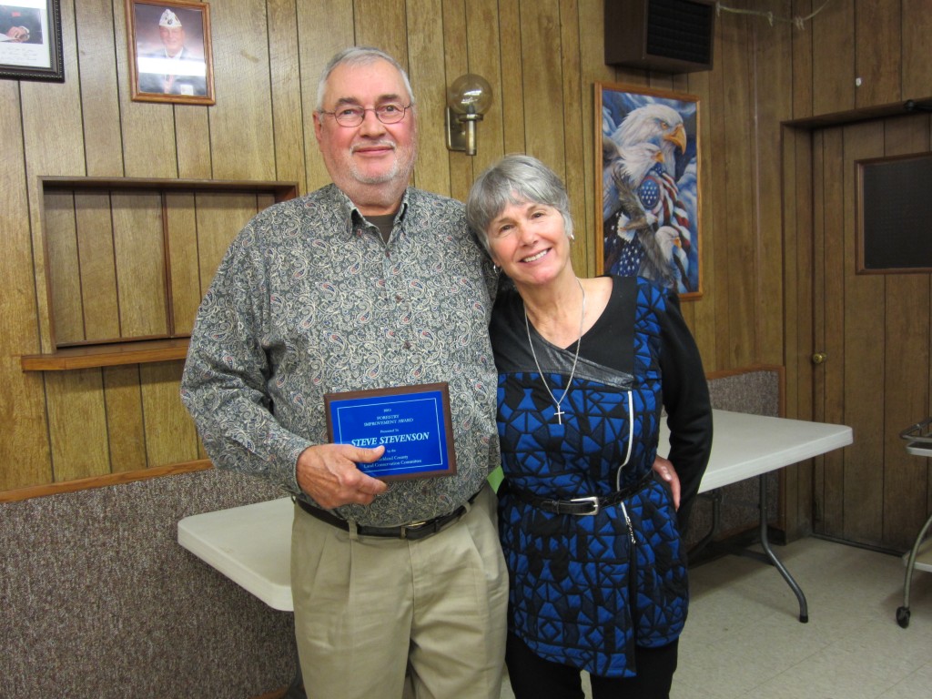 2015 Forestry Improvement Winner Steve Stevenson and his wife Carol